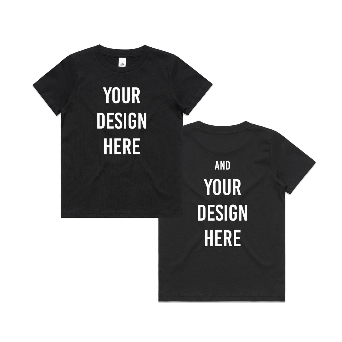 Custom Tee - Kids sizes 2 - 6 - Front and Back Print – T Base