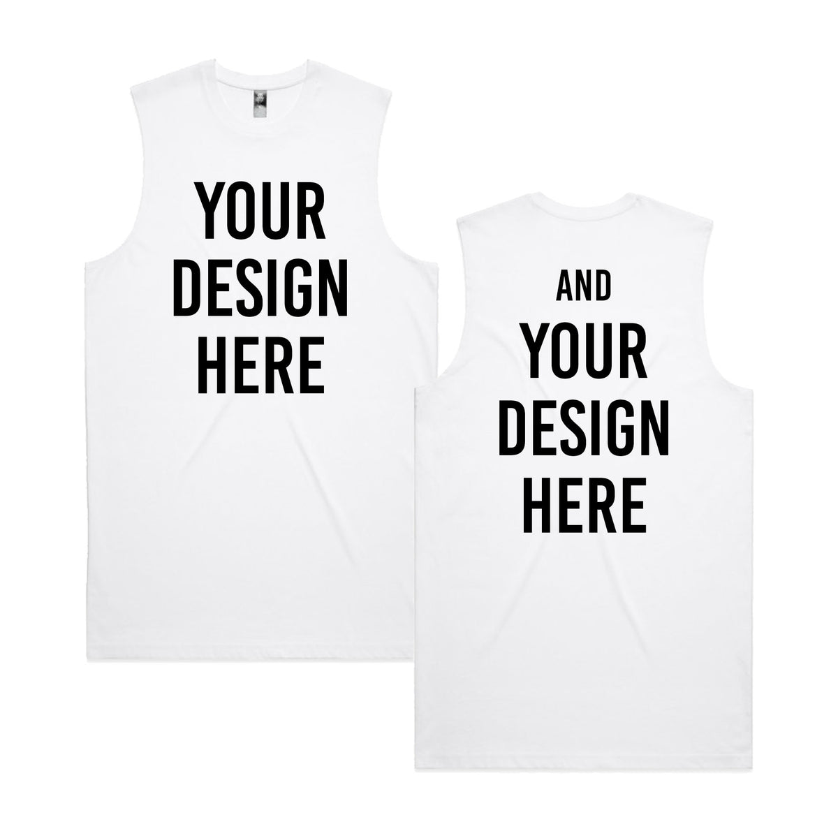 Custom Tank - Front and Back Print – T Base
