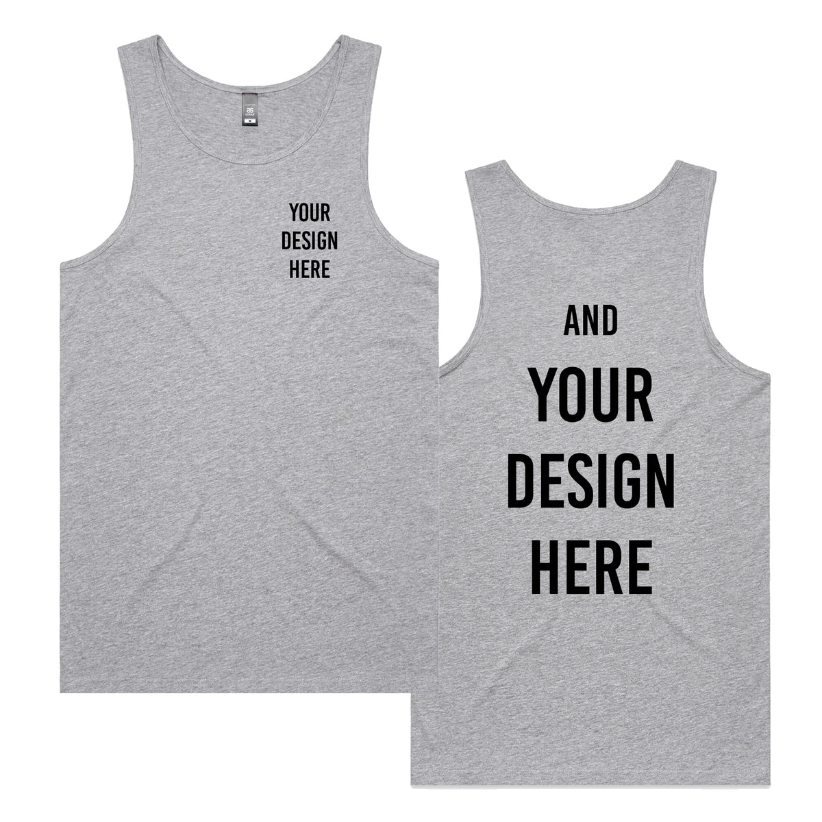 Custom Singlet - Pocket and Back Print – T Base